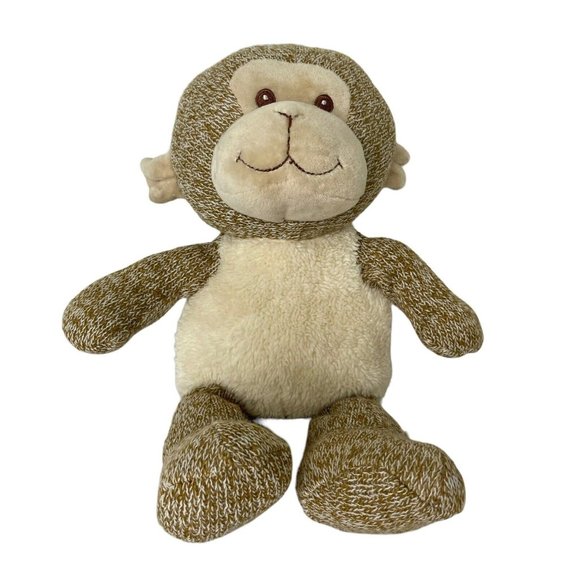 Walmart | Toys | Spark Create Imagine 4 Plush Monkey Rattle Brown Knit ...